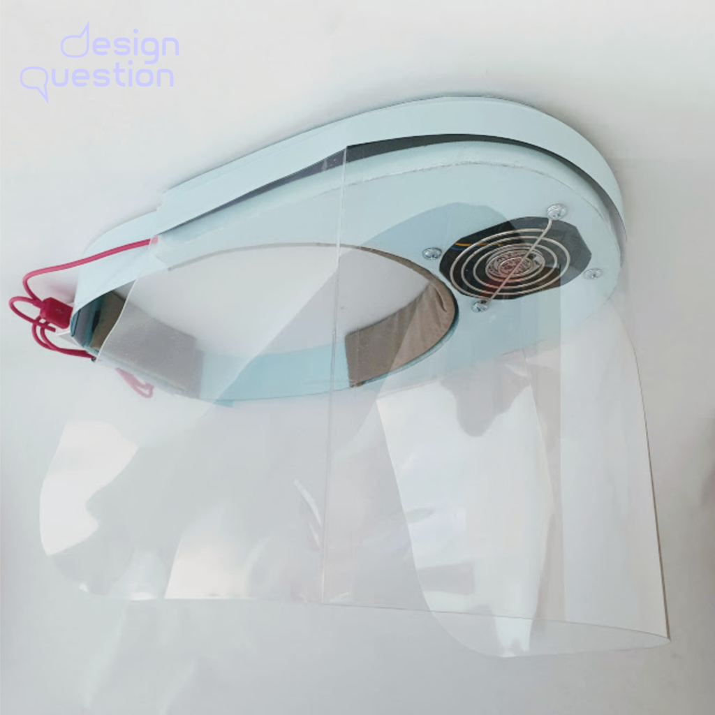 I Made Face Shield with HEPA Filter and Fan - Design Question